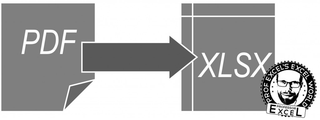 150519 ConvertPDFtoExcel Professor Excel