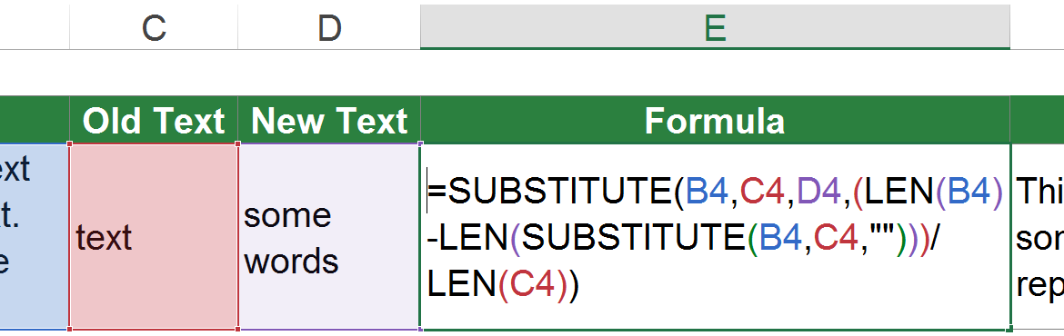 Example_2_SUBSTITUTE | Professor Excel | Professor Excel