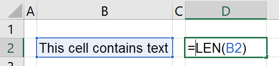 LEN Function In Excel Easily Return The Number Of Characters 
