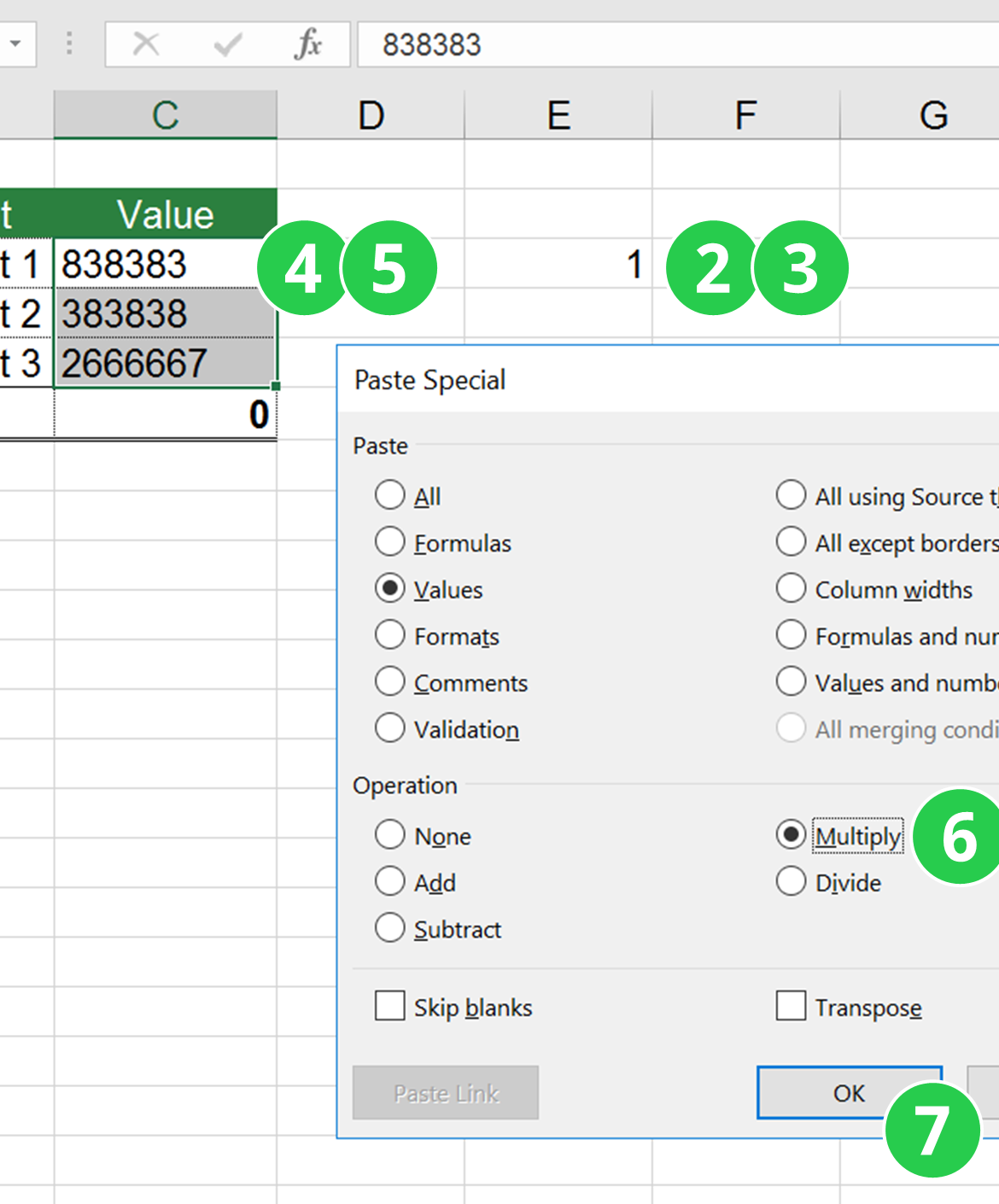 Multiply 1 Professor Excel Professor Excel