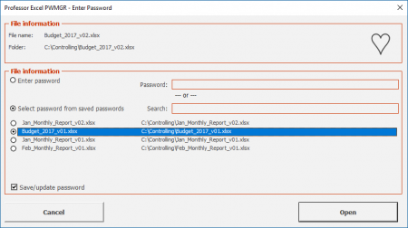 NewPassword - Professor Excel