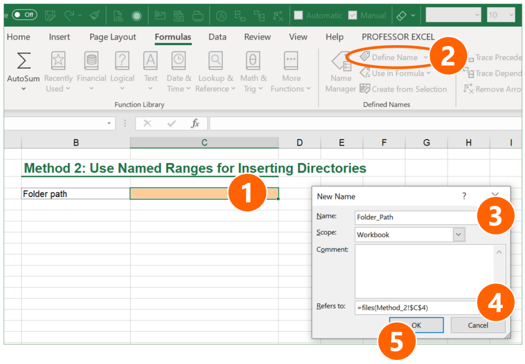 List Of All Files And Folders How To Easily Insert A Directory In Excel 