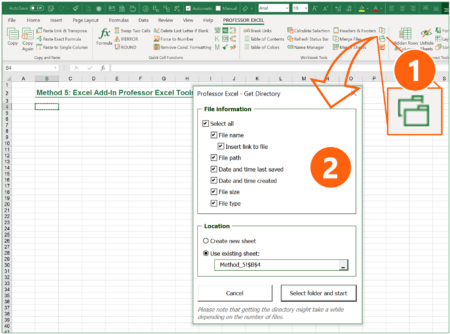 List of all Files and Folders: How to Easily Insert a Directory in Excel!