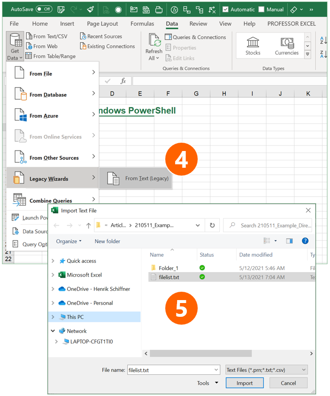 List Of All Files And Folders How To Easily Insert A Directory In Excel