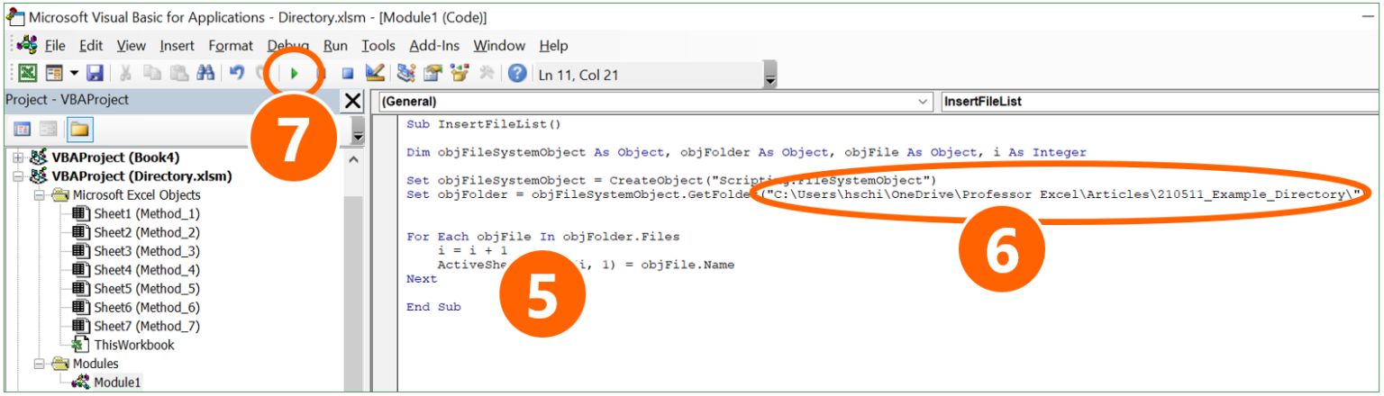 List of all Files and Folders: How to Easily Insert a Directory in Excel!