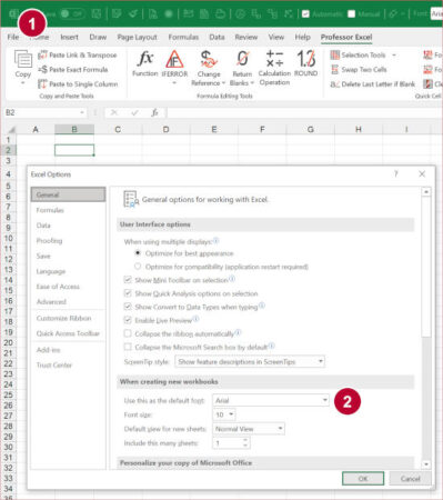 How to Change Font in the Whole Excel Workbook