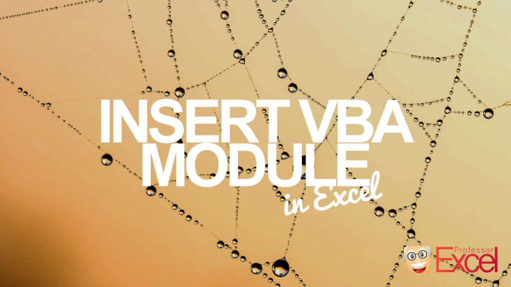 How To Insert New VBA Module In Excel Paste Macro Code