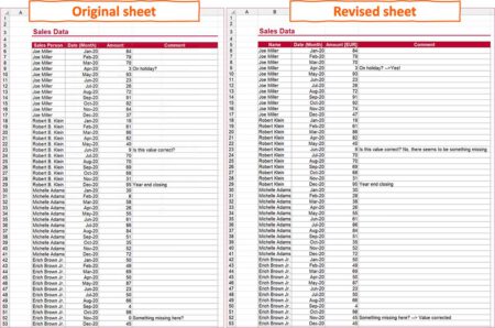 Compare Sheets: How to See Differences of Two Excel Sheets