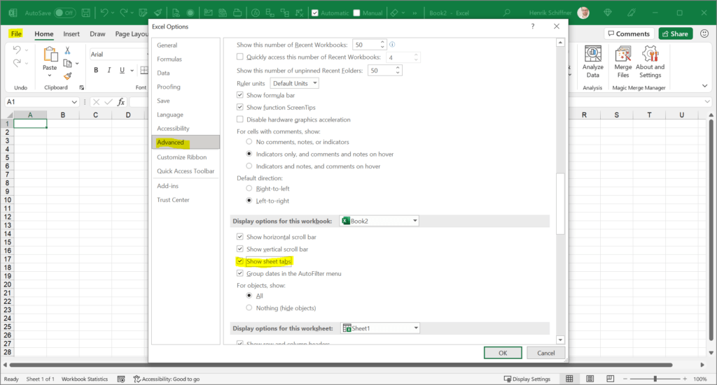 Sheet Tabs in Excel Missing? How to Get Them Back!
