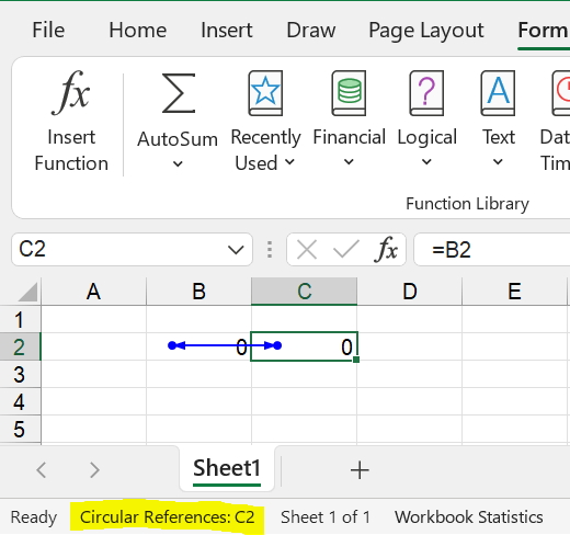 Formulas Not Calculating Or Updating In Excel Easy Fixes 