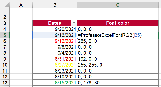 What Is Font Color In Excel