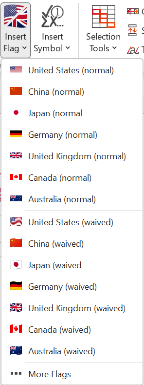Drop Down Insert Flags Professor Excel