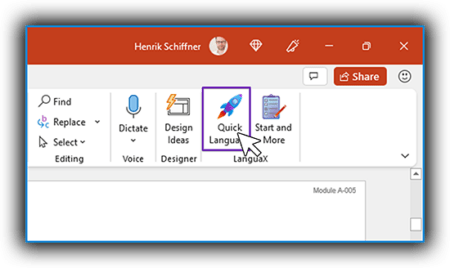 Free Powerpoint Add-in: Set The Proofing Language With Languax